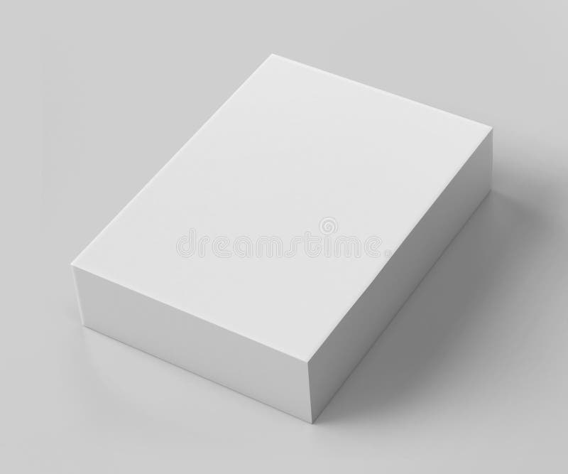 Blank White Software Box Mockup, Cardboard Package Box, 3d Rendering ...