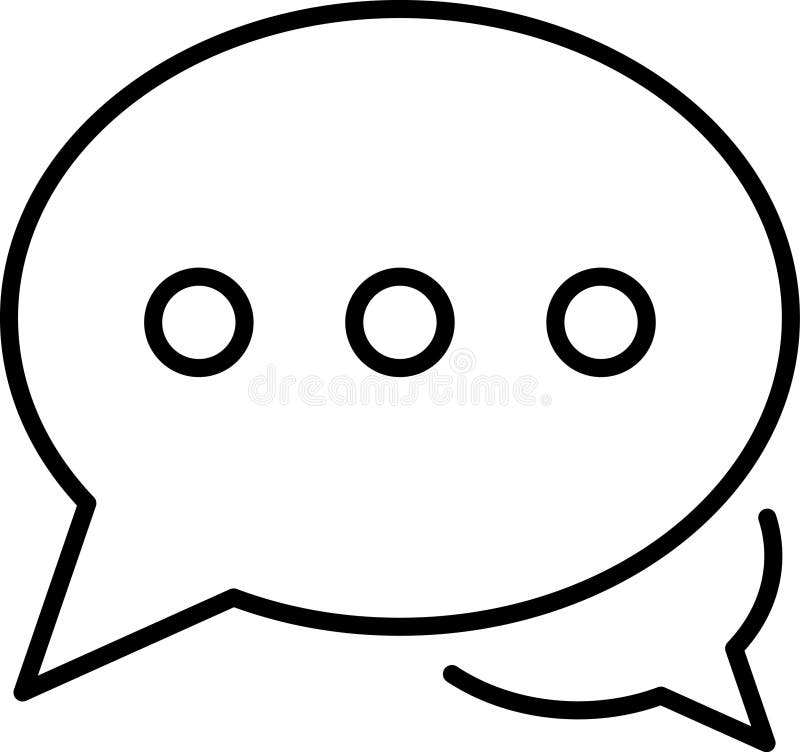 Blank White Speech Bubble in Flat Design, Chatting Box, Message Box ...
