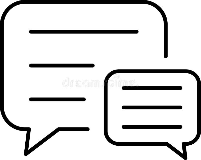 Blank White Speech Bubble in Flat Design, Chatting Box, Message Box ...