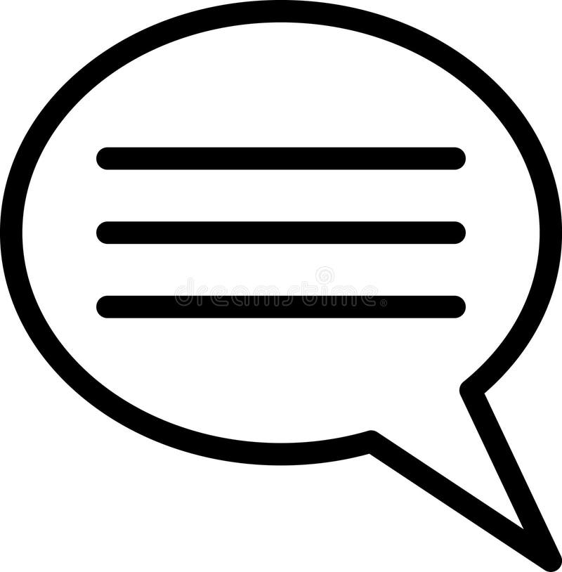 Blank White Speech Bubble in Flat Design, Chatting Box, Message Box ...