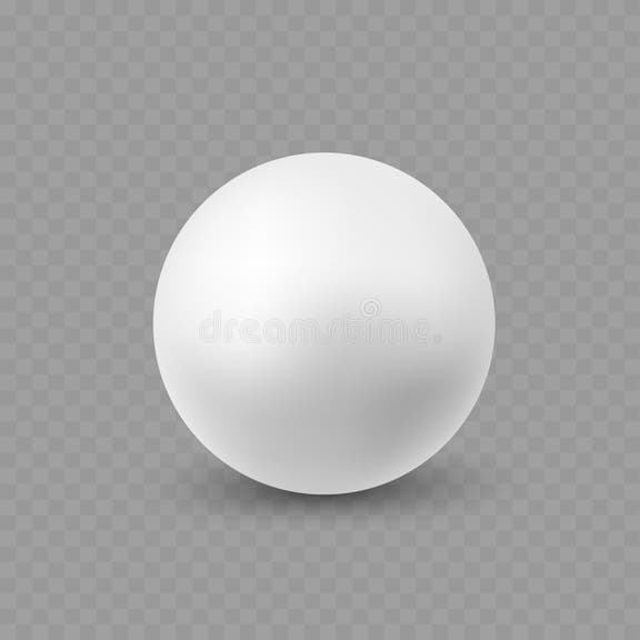 Blank White Sphere with Realistic Shadow .Vector Stock Vector ...