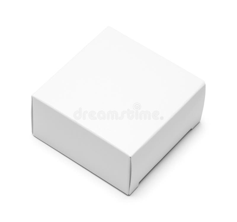 Blank White Square Box stock image. Image of flat, package - 283127135