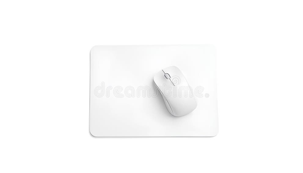 Blank White Square Mouse Pad Mock Up Top View, Isolated, 3d Rendering ...