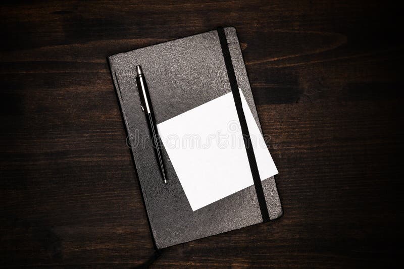 Blank White Square Shaped Note Paper on Notebook As Mockup Copy Space ...
