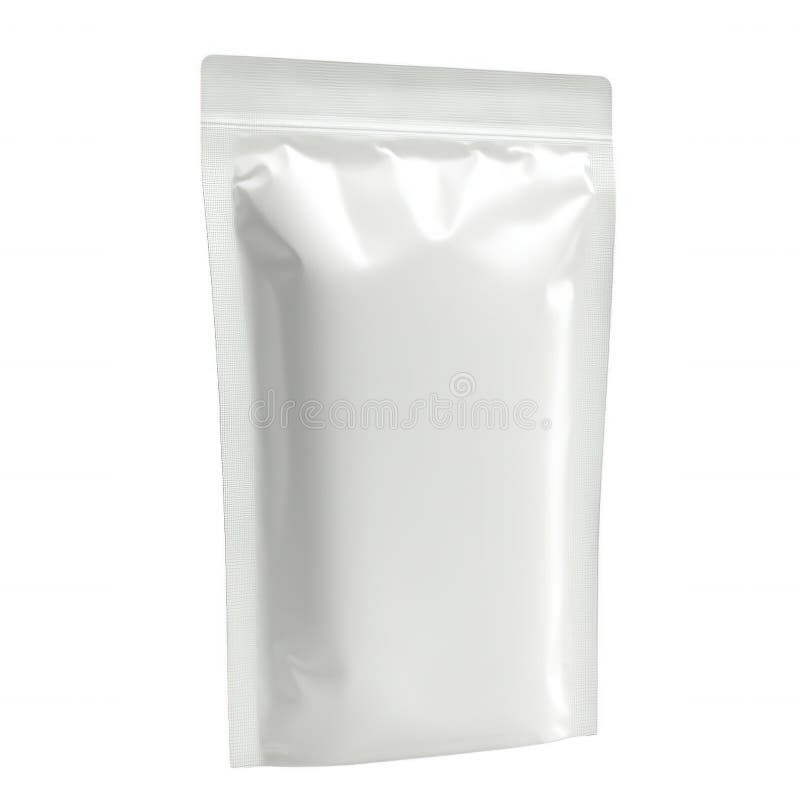 Blank White Stand Up Pouch Bag Isolated on Transparent Background Stock ...