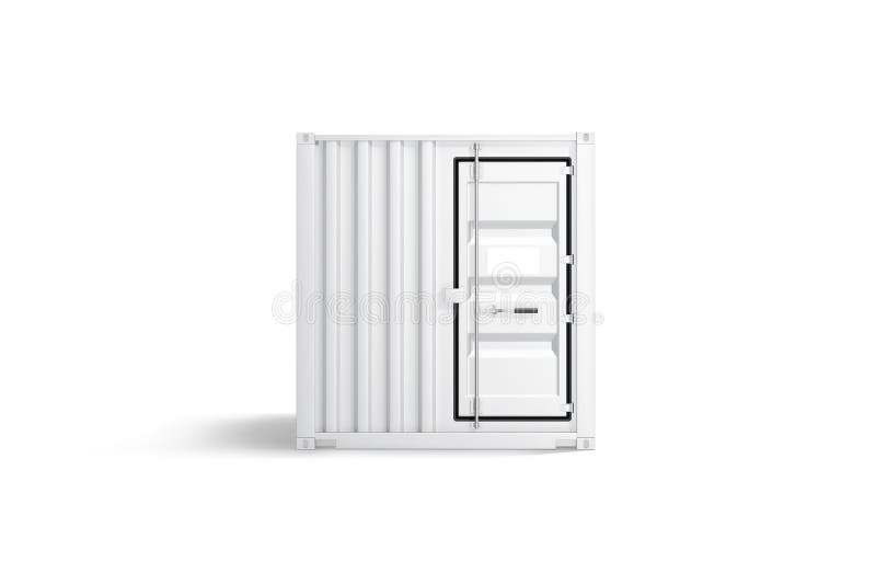 Shipping Container Front View White 4.218 Shipping Container On White