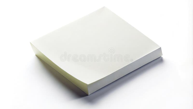 Blank White Sticky Note Isolated on a White Background for Versatile ...