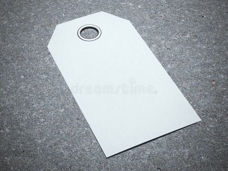 Blank white tag stock image. Image of macro, business - 56422987