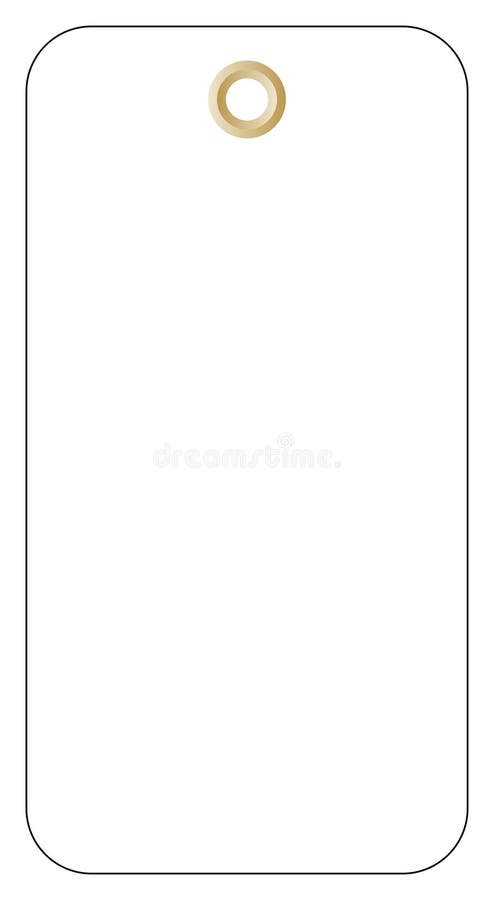 Blank White Tag Symbol Sign,Vector Illustration, Isolate on White ...