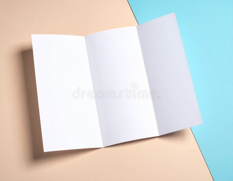 Blank Blue Trifold Paper Stock Illustrations – 931 Blank Blue Trifold ...
