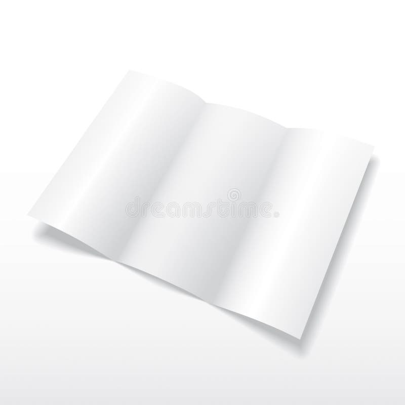 Blank Vector White Tri Fold Brochure Template. Stock Vector ... Blank Vector White Tri Fold Brochure Template. Stock Vector ...