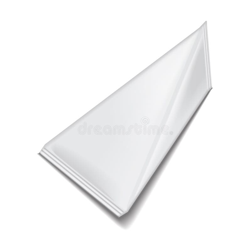 Set of White Triangular Packet Carton Set Juice or Milk Pack. White ...