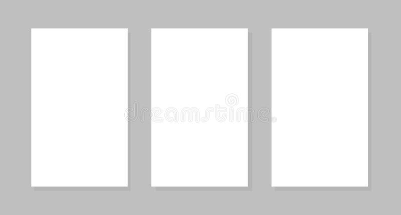 Blank White Vertical Banners Stock Vector - Illustration of elegant ...