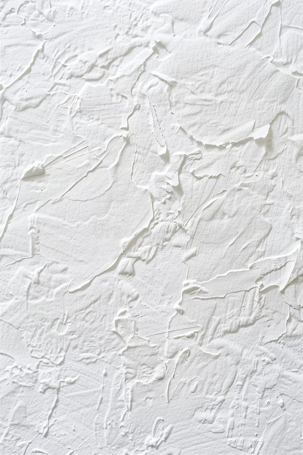 Blank White Wall with an Uneven Textured Plaster Surface Showing Trowel ...