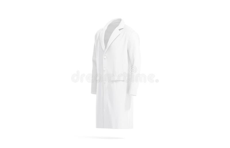 Blank White Wool Coat Mock Up, Side View Stock Illustration ...