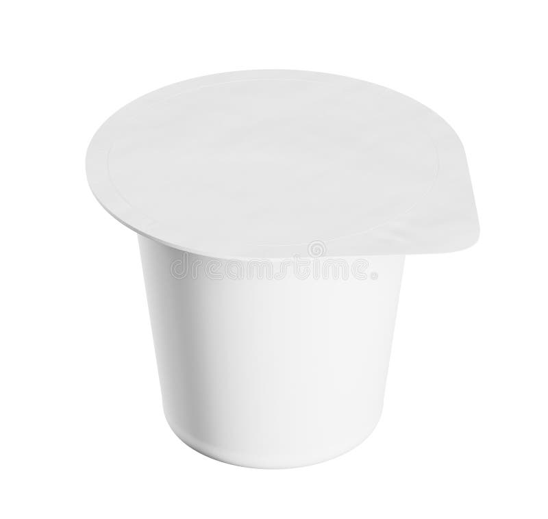 Blank White Yogurt Box Mock Up Isolated Side View Stock Illustrations ...