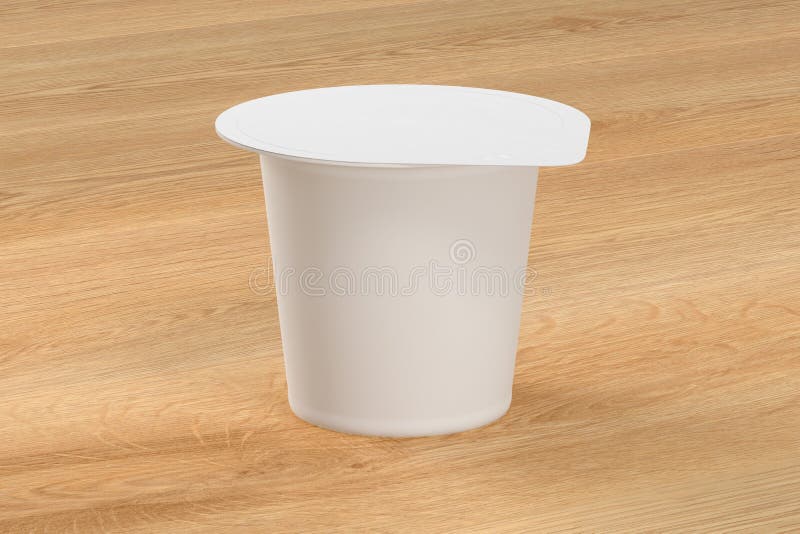 Blank White Yogurt Box Mock Up Isolated Side View Stock Illustrations ...