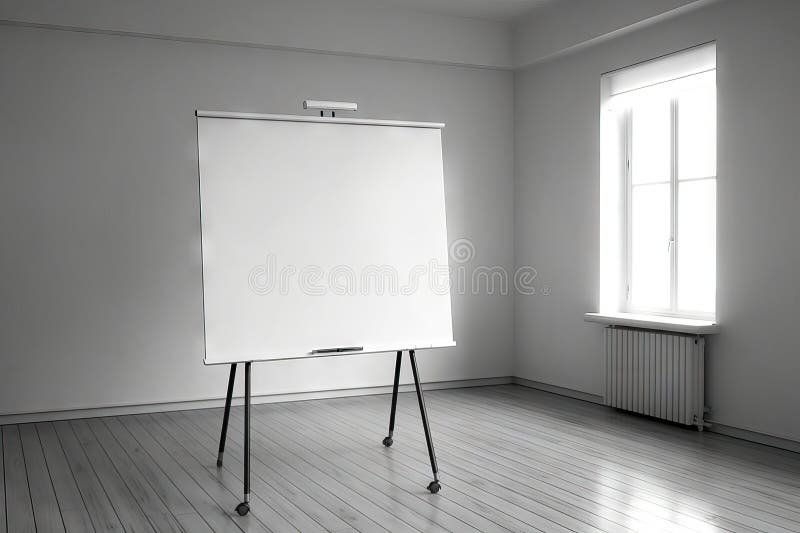 Blank Whiteboard for Creative Ideas and Brainstorming . Stock ...