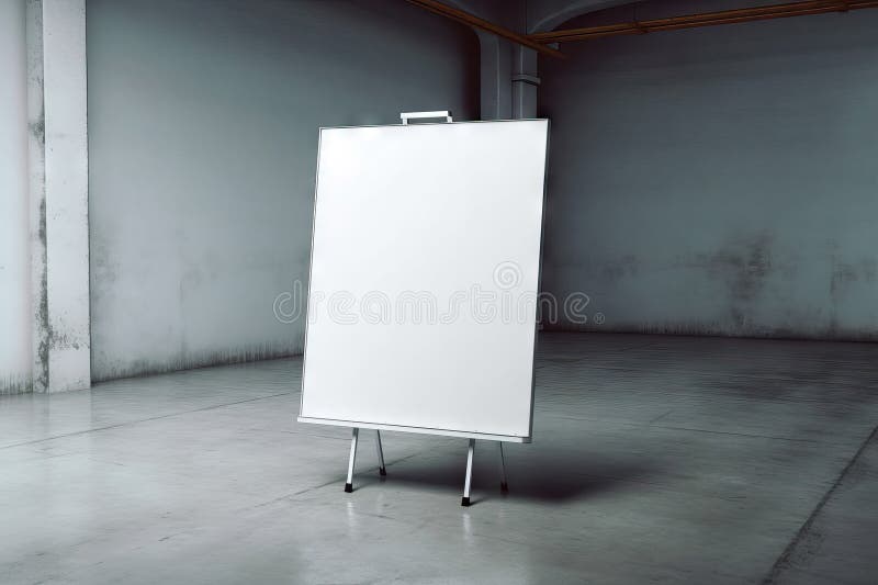 Blank Whiteboard for Creative Ideas and Brainstorming . Stock ...
