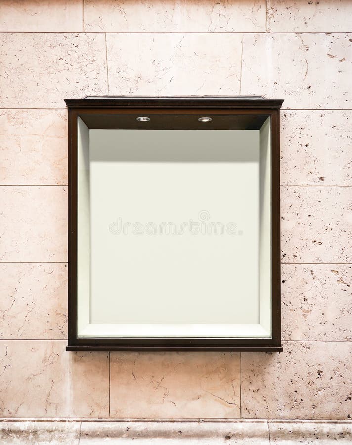 Empty window display stock image. Image of marketing - 28051085