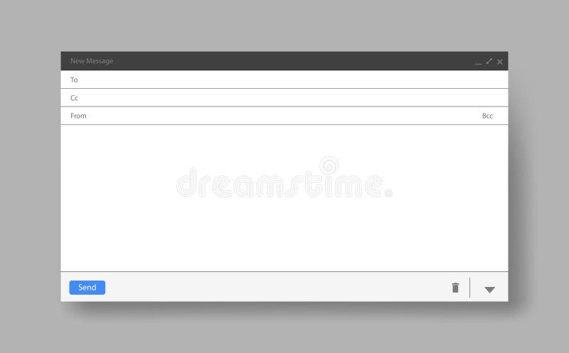 Blank Email Template Stock Illustrations – 11,107 Blank Email Template ...
