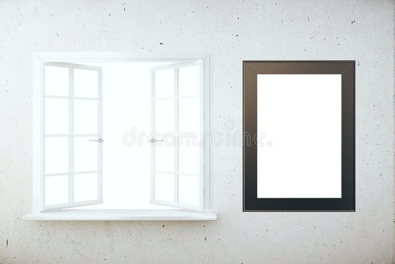 Blank Window and Picture Frame Stock Illustration - Illustration of ...