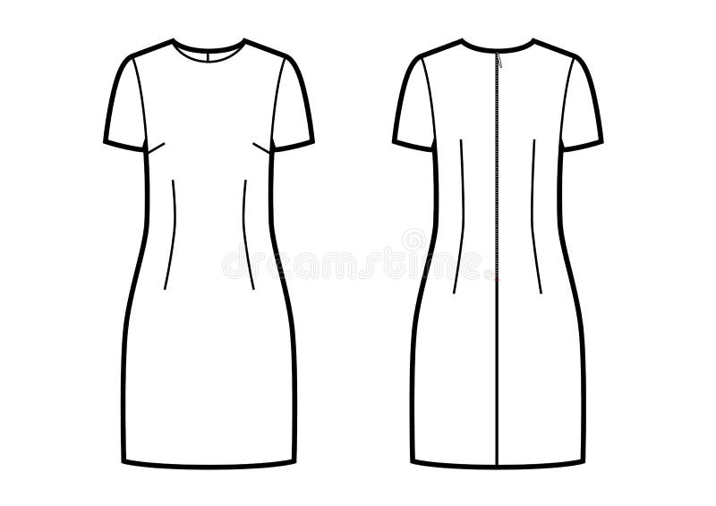 Blank Women Bodycon Vector Design Stock Vector - Illustration of beauty ...