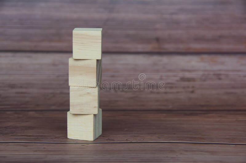 Blank Wooden Blocks with Customizable Space for Text or Ideas. Copy ...