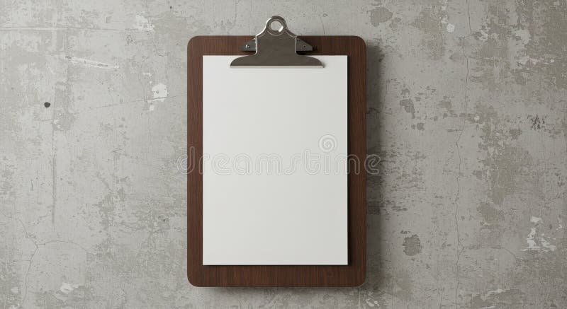 Blank Wooden Clipboard on Wall Empty Clipboard Rustic Texture Planning ...