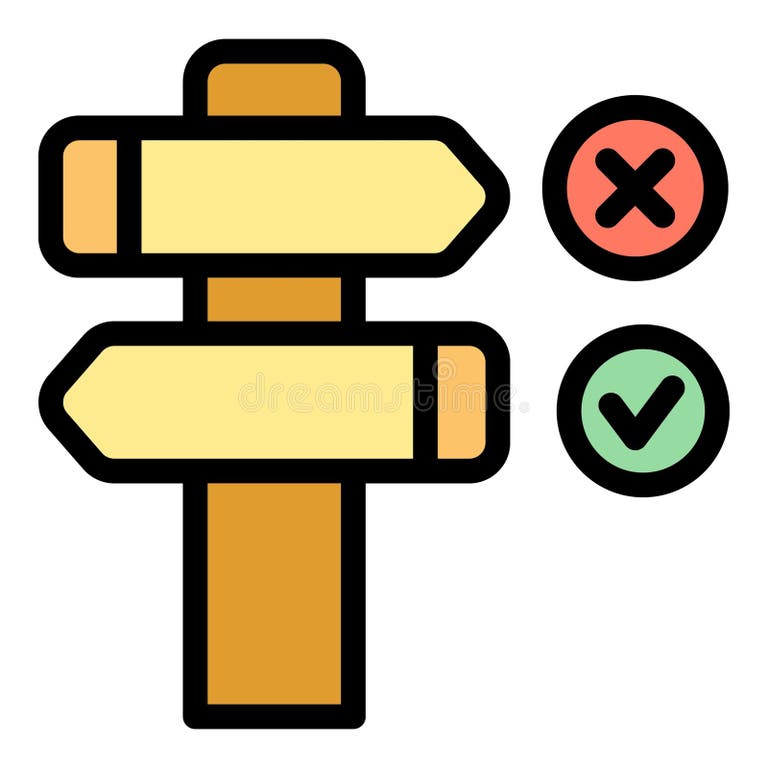 Right Direction Wrong Direction Stock Illustrations 2326 Right Direction Wrong Direction