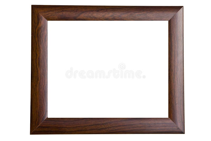 Blank wooden picture frame stock photo. Image of design - 16525924