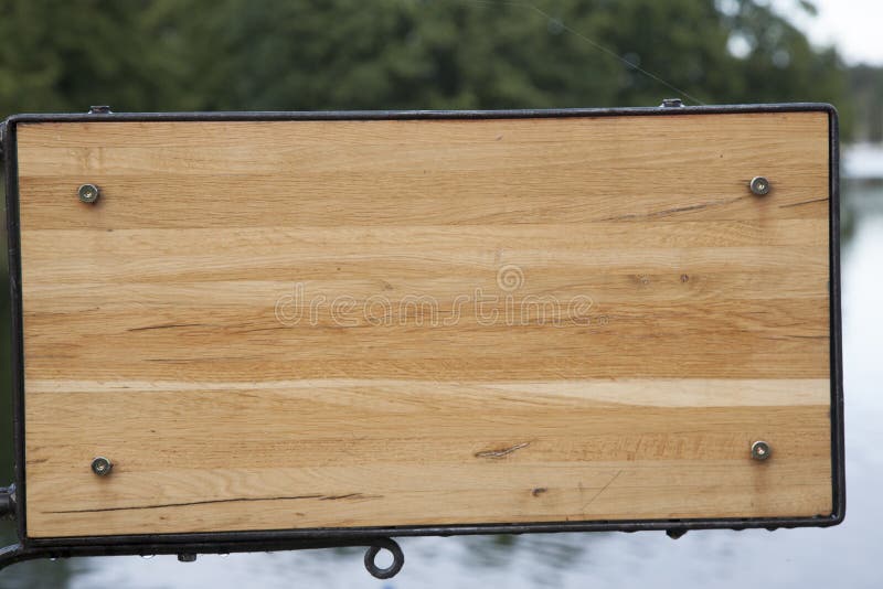 Blank Wooden Sign Board stock image. Image of wooden - 52376711