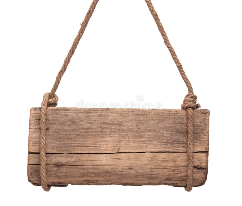 Blank wooden sign stock photo. Image of posterboard, rope - 35367208