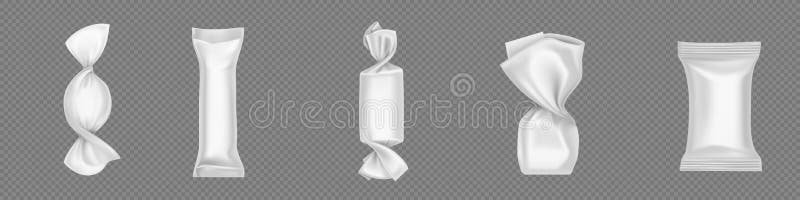 Blank Wrappers of Candies and Chocolates Stock Vector - Illustration of ...
