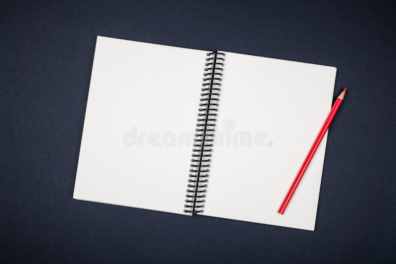 Blank Writing Pad for Ideas on Colored Background Stock Photo - Image ...
