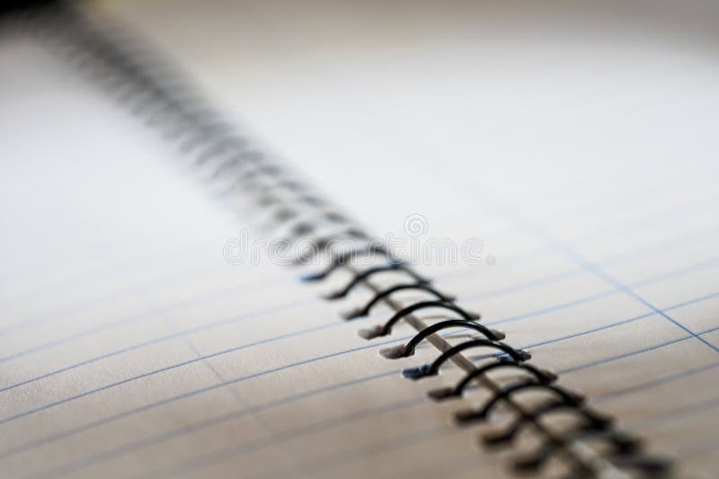 Blank Writing Sheets of Ring Binder Notebook Stock Image - Image of ...