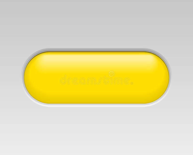 Blank yellow button stock vector. Illustration of background - 247570657