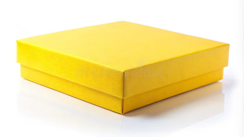 Blank Yellow Cardboard Box: a Macro Photography Study for Creative ...