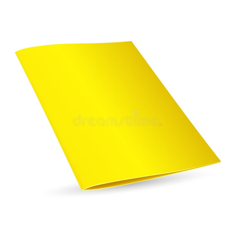 Blank yellow folder stock vector. Illustration of isolated - 63546621