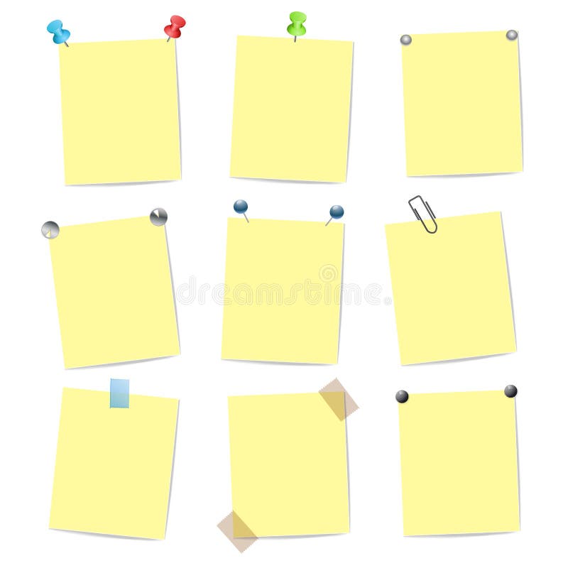 Note paper vector stock vector. Illustration of advice - 4972830