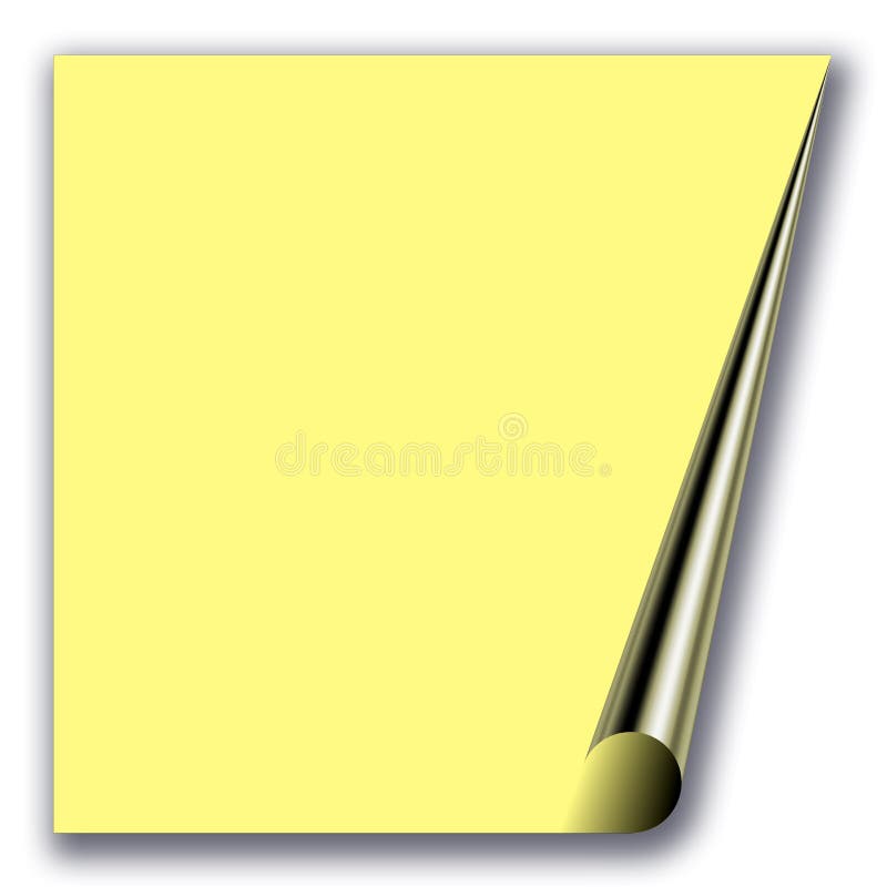 Blank yellow paper stock illustration. Illustration of sticker - 23835329