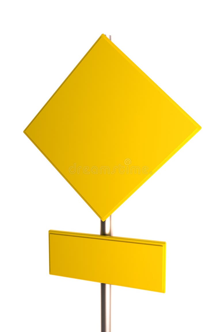 Blank Yellow Road Sign Stock Illustrations – 6,027 Blank Yellow Road ...