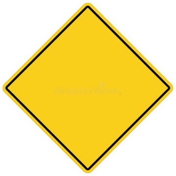 Blank Yellow Diamond Road Sign Stock Illustrations – 310 Blank Yellow ...