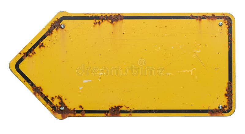 Blank Yellow Sign stock illustration. Illustration of billboard - 371082853