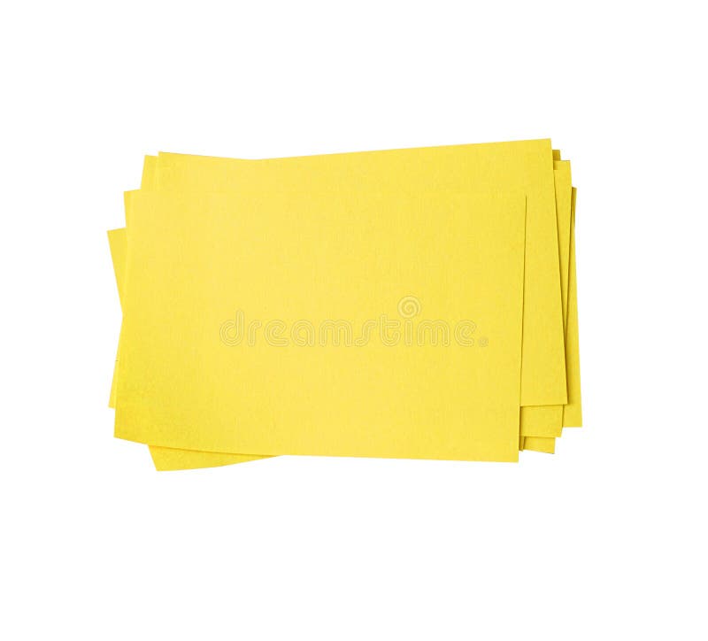 Note Block Opened at a Yellow Page Stock Photo - Image of paper, life ...