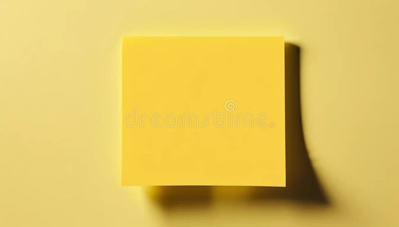 Yellow sticky note stock illustration. Illustration of business - 348351887