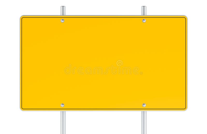 Blank Road Sign Yellow Stock Illustrations – 7,518 Blank Road Sign ...