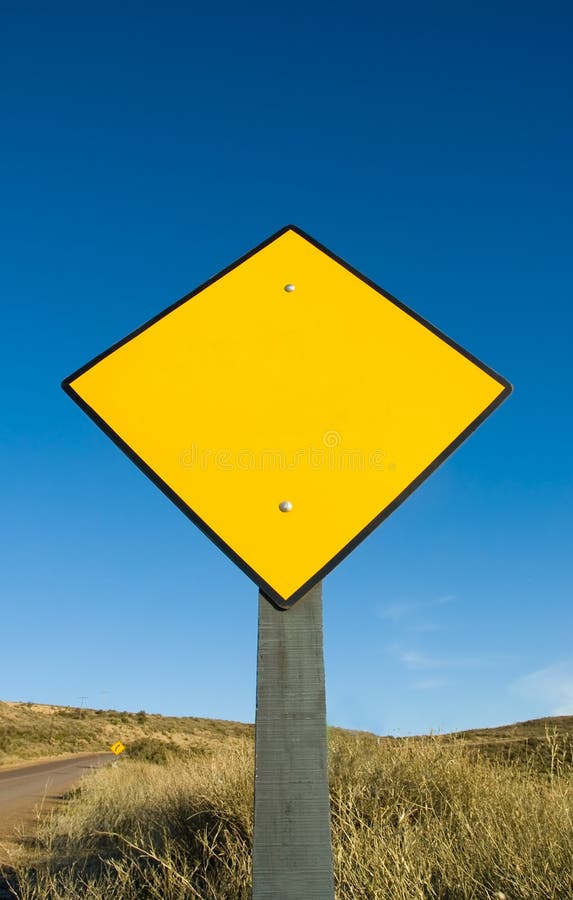 Yellow Traffic Sign with Dead End Symbol. Stock Image - Image of danger ...
