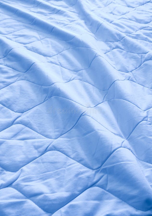 Blue crumpled blanket stock image. Image of sheet, ripple - 3516801