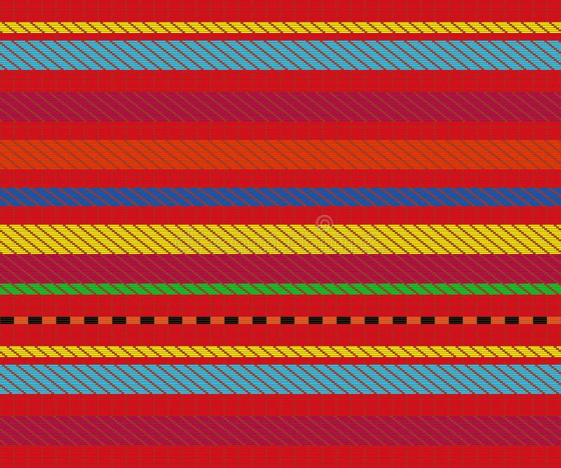 Blanket Stripes Seamless Vector Pattern. Serape Design Stock Vector ...